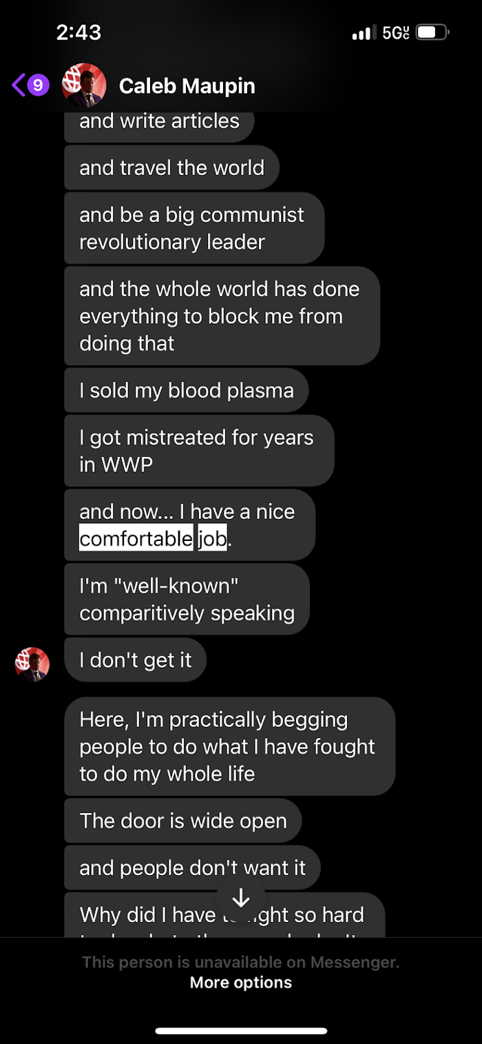 Caleb Maupin’s Former Comrades Speak Out, His Abuses Must Stop! | libcom.org